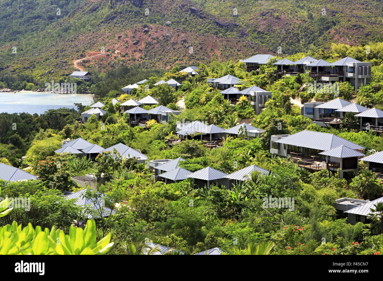 Hotel Raffles Praslin Seychelles Stock Photo - Alamy