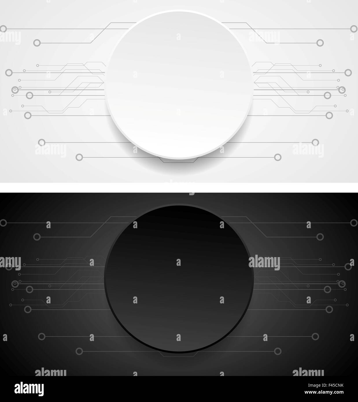 Abstract vector tech banners Stock Photo - Alamy