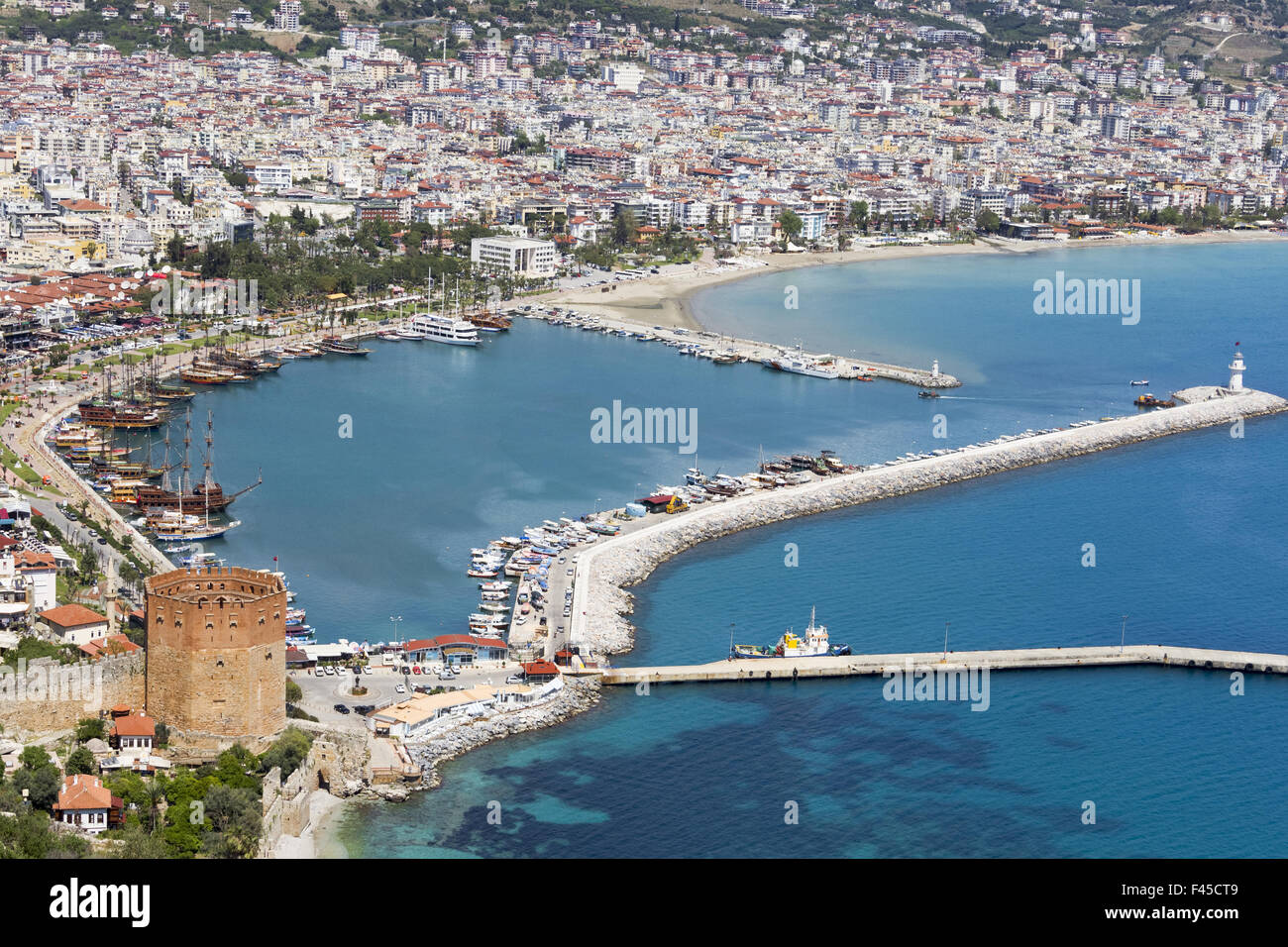 harbour of Alanya Stock Photo - Alamy