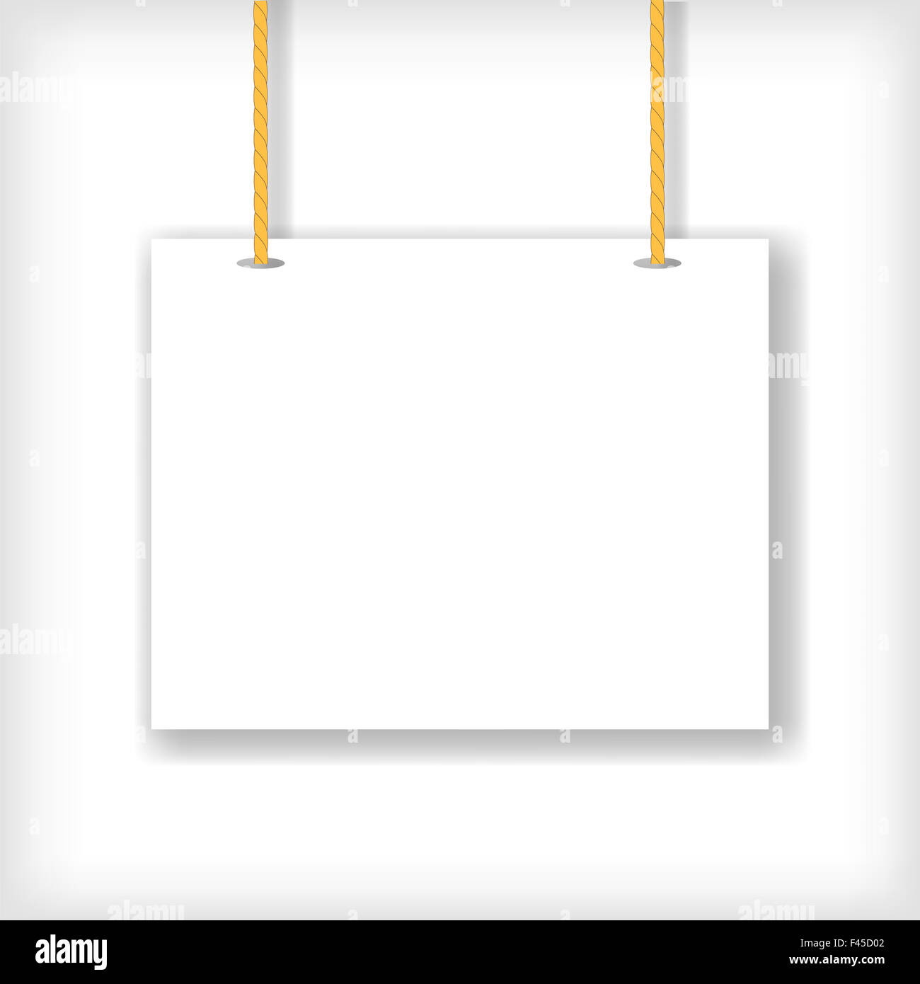 White Handing Sign Stock Photo - Alamy