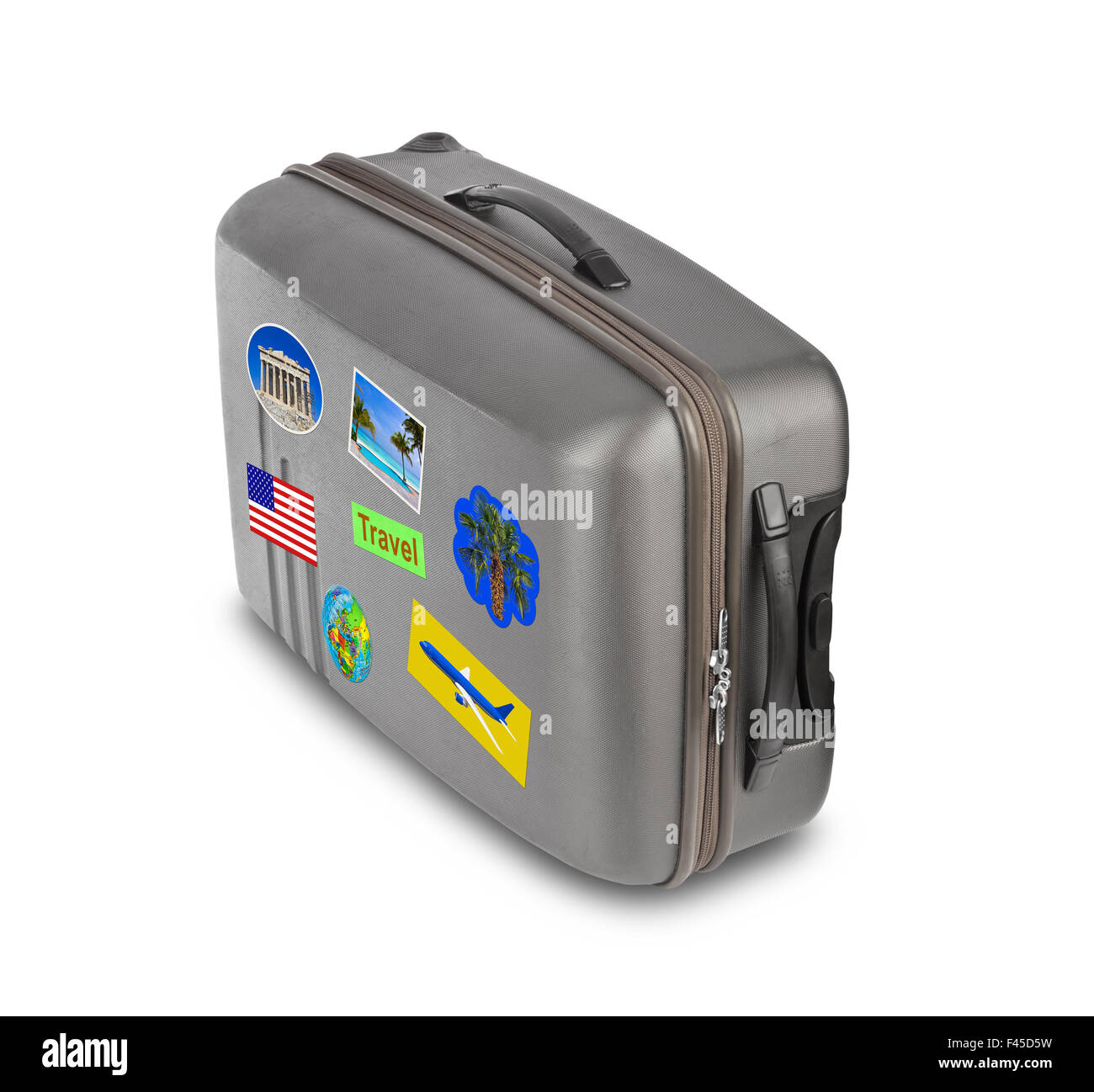 Travel sticker luggage Cut Out Stock Images & Pictures - Alamy