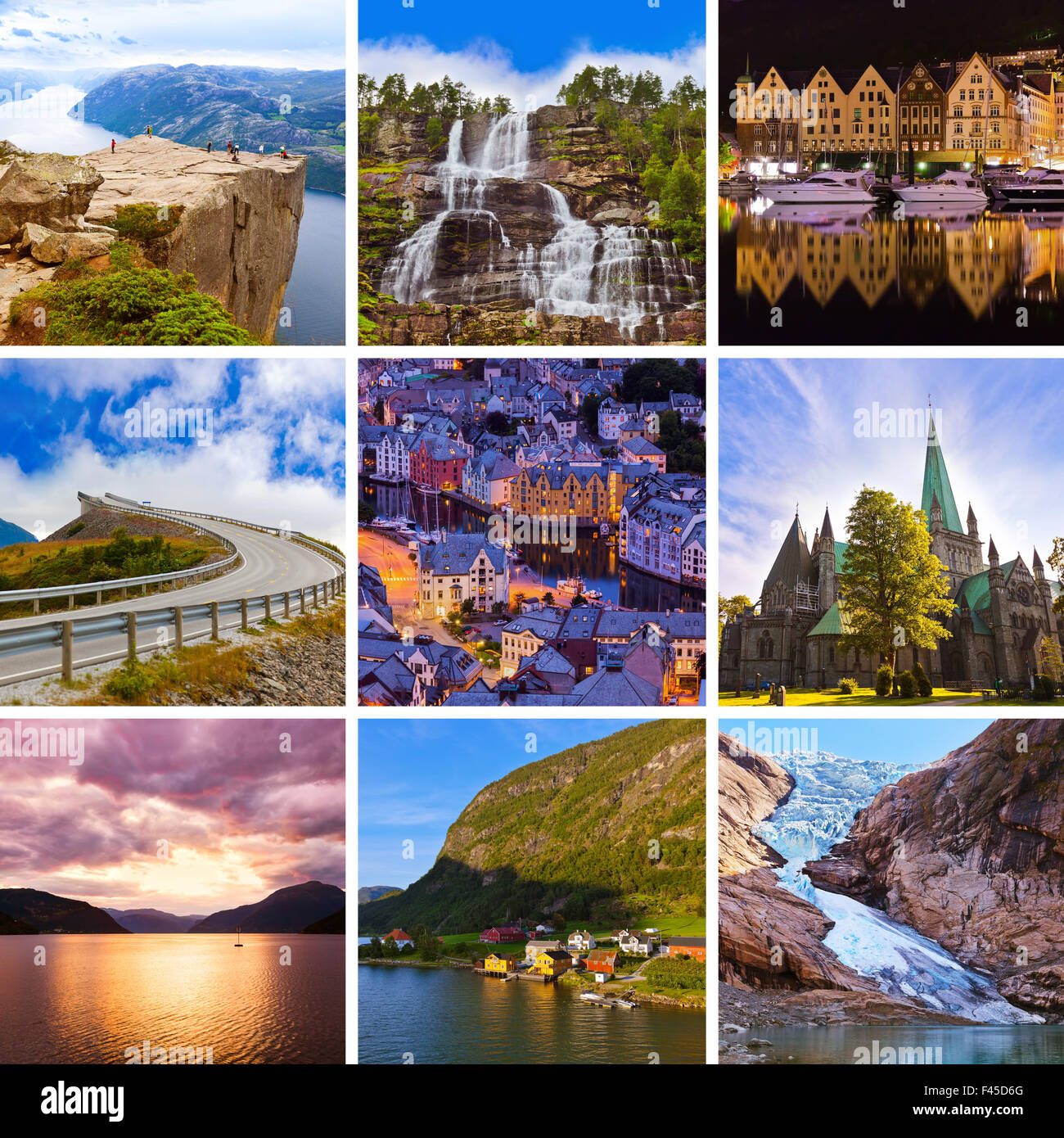 Collage of Norway travel images (my photos Stock Photo - Alamy