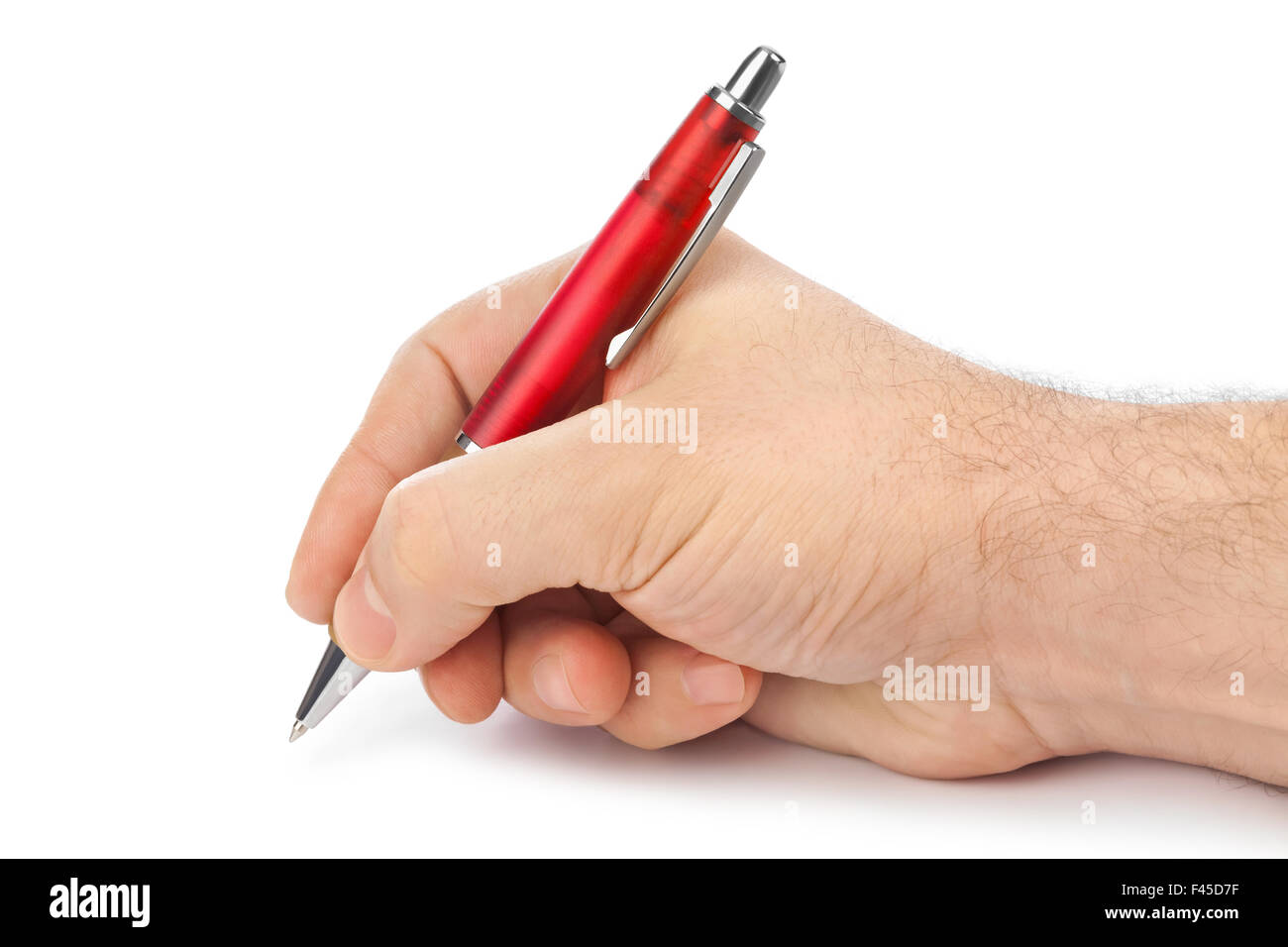 Pen in hand Stock Photo - Alamy