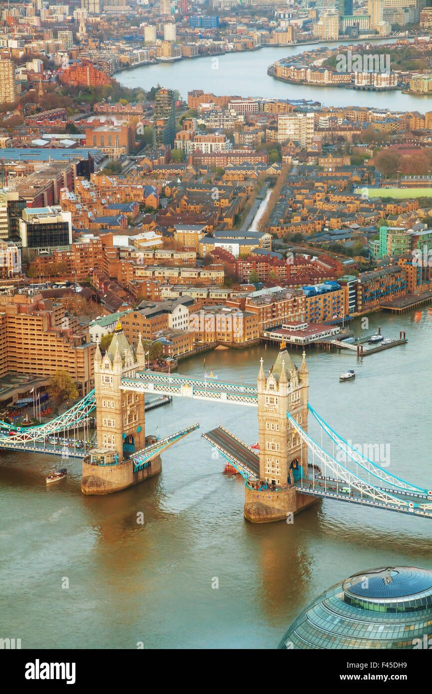 Aerial overview of London city Stock Photo - Alamy