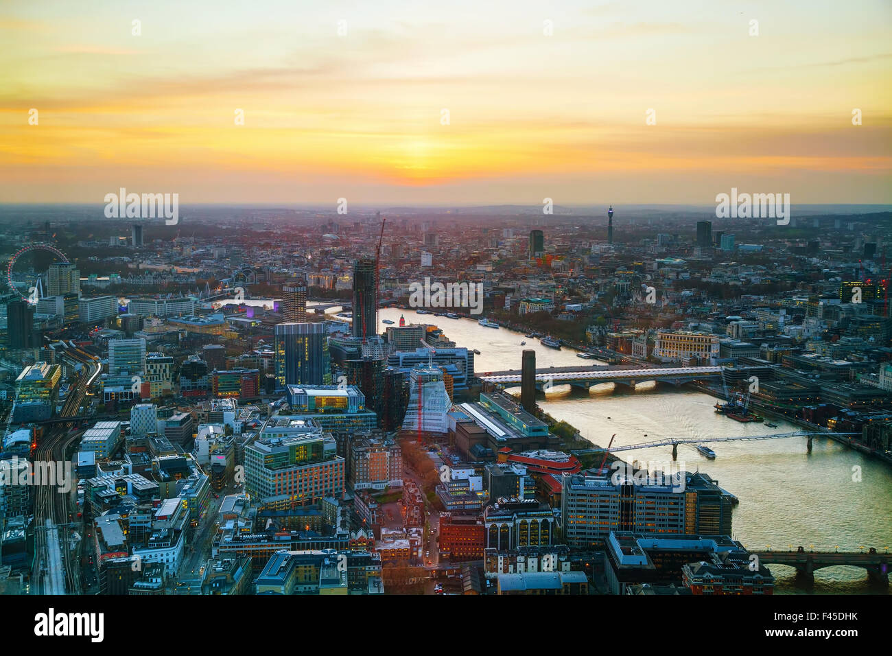 Aerial overview of London Stock Photo - Alamy