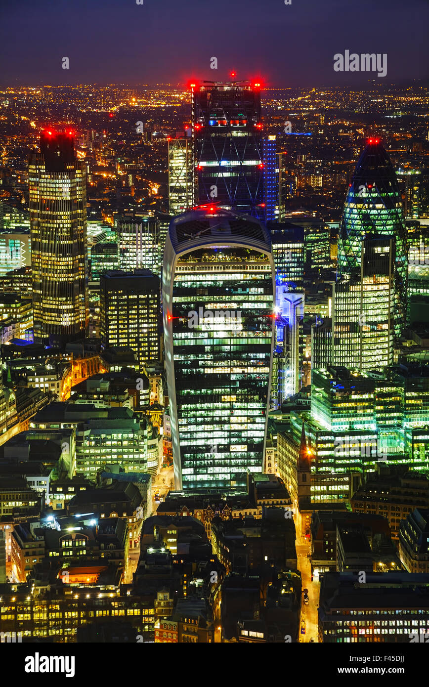 London skyscraper aerial hi-res stock photography and images - Alamy