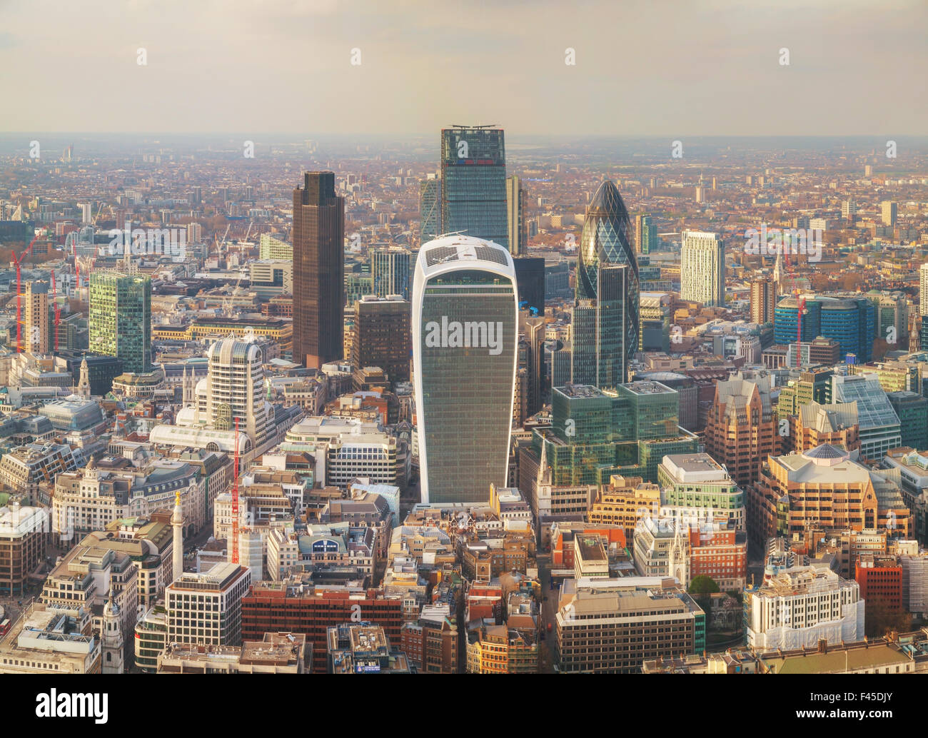 London Skyscraper Aerial Stock Photos & London Skyscraper Aerial Stock ...