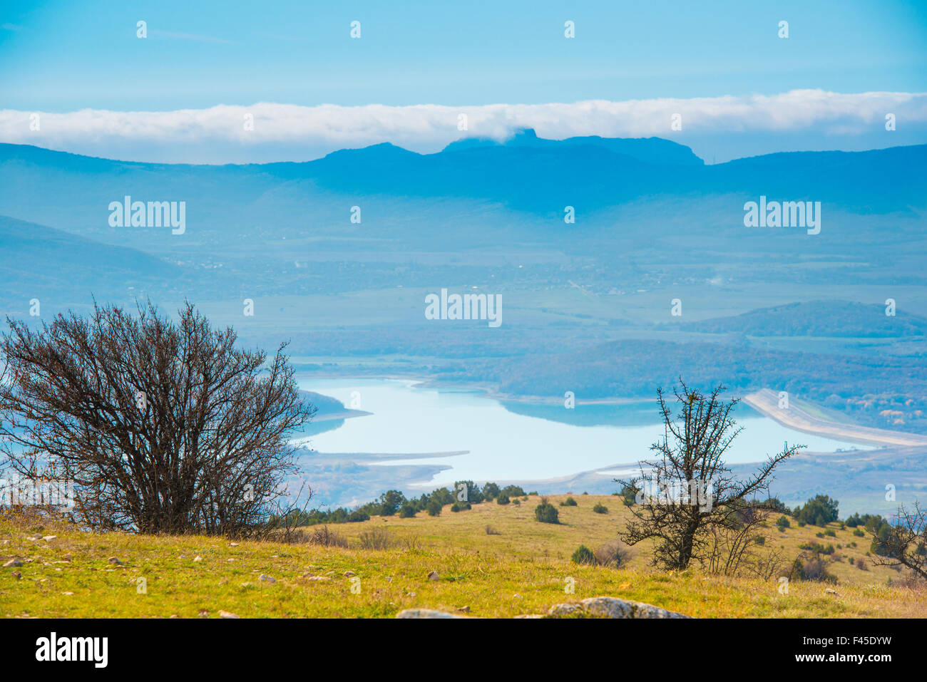 Blue mountains during sunset hi-res stock photography and images - Alamy