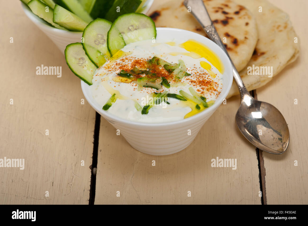 Goat yogurt cucumber salad arabian cuisine hi-res stock photography and ...