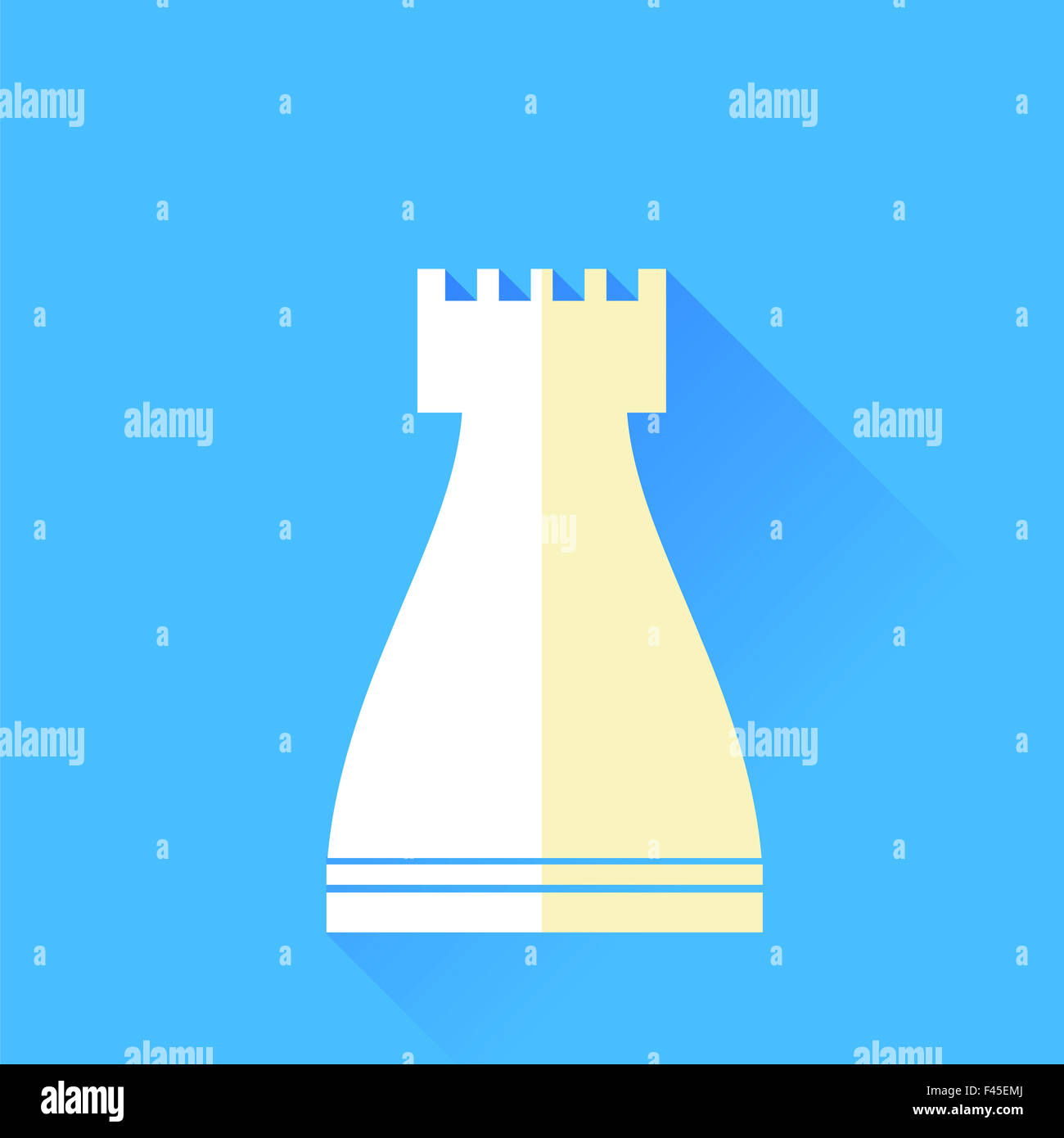 Rook Chess Icon Stock Photo - Alamy