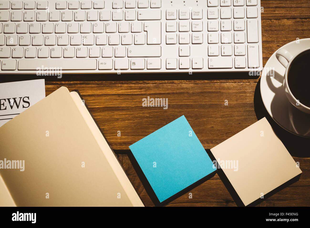 Business newspaper overhead hi-res stock photography and images - Alamy