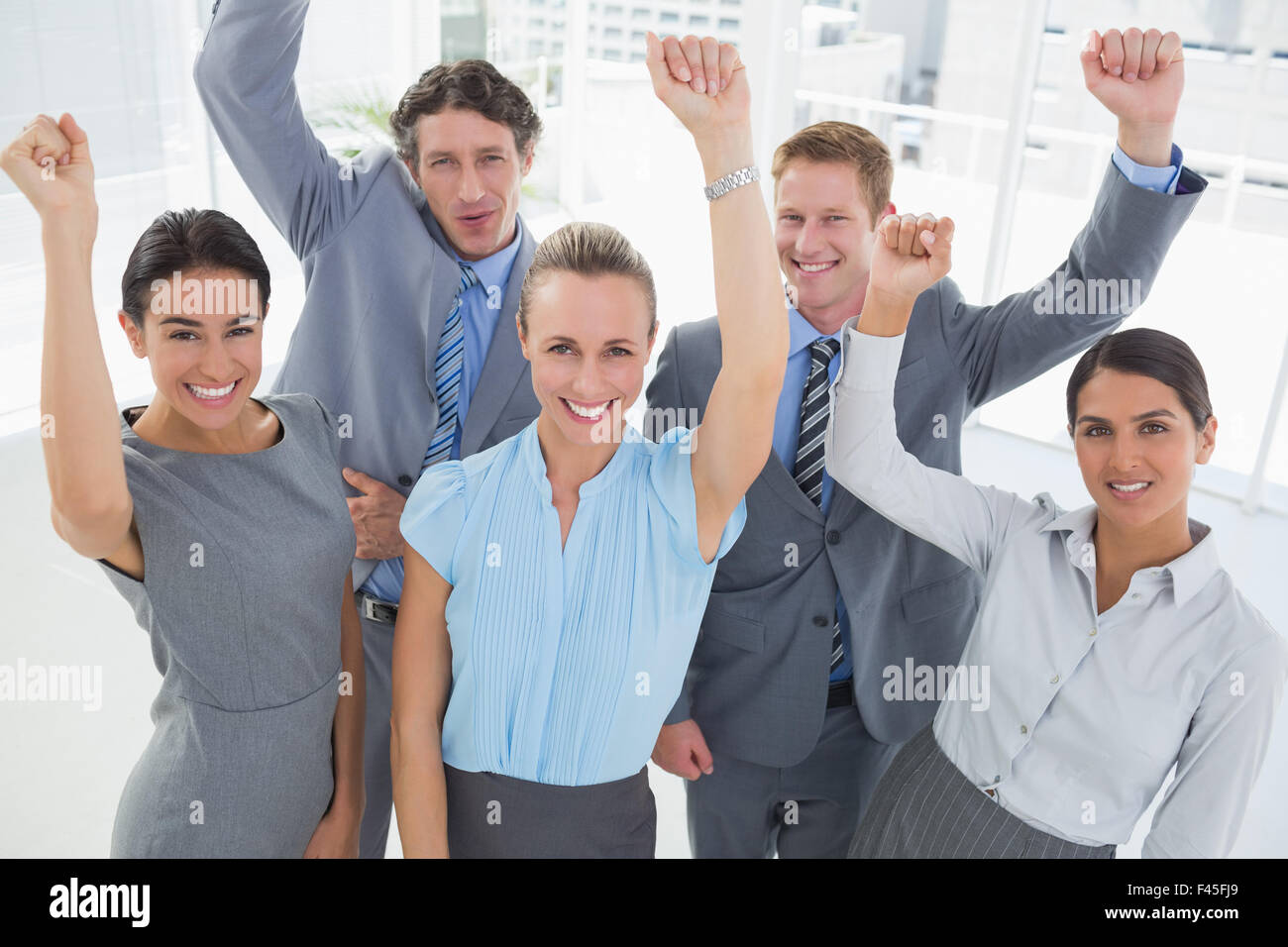 Excited team hi-res stock photography and images - Alamy
