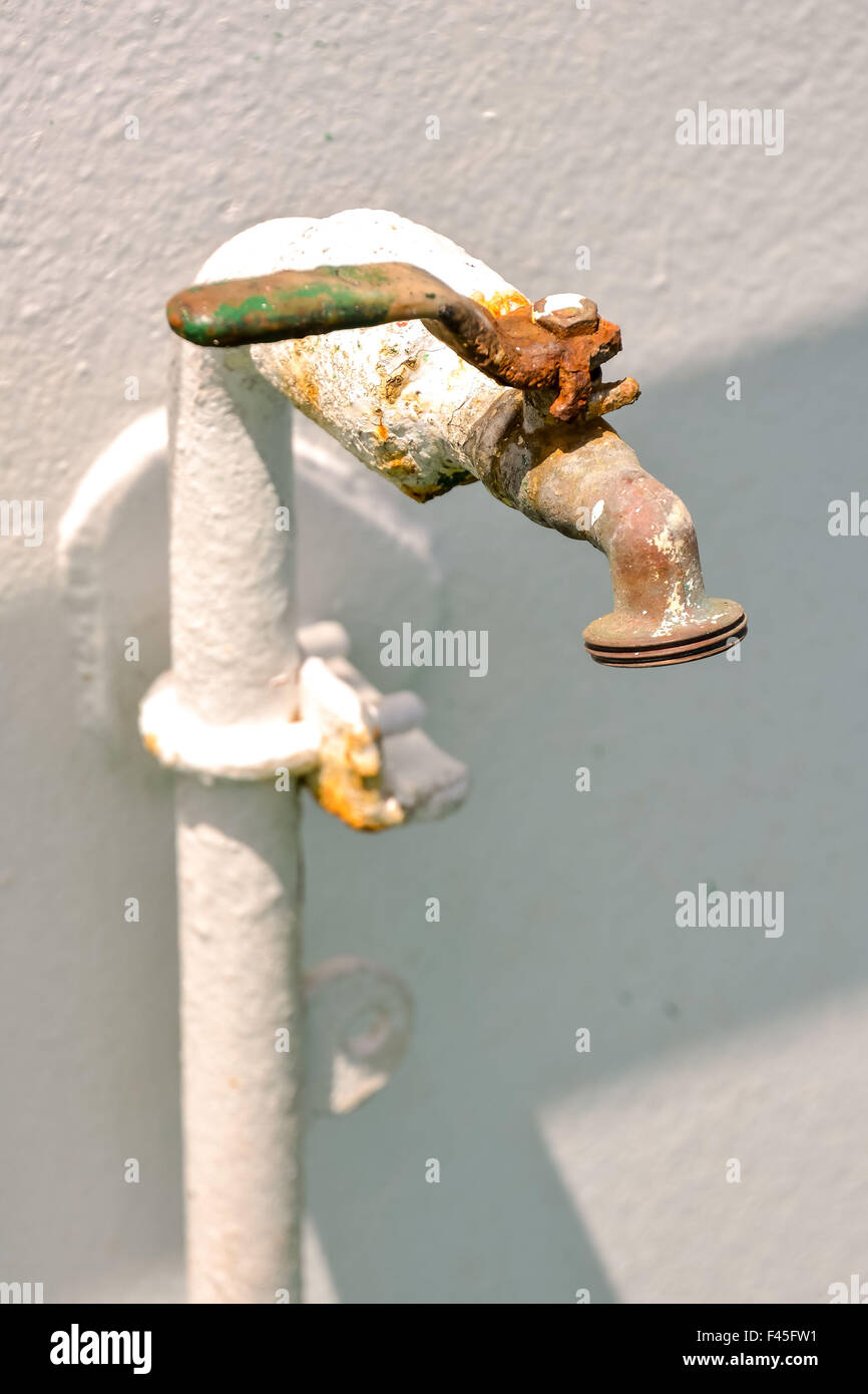 Metal Water Faucet Stock Photo - Alamy