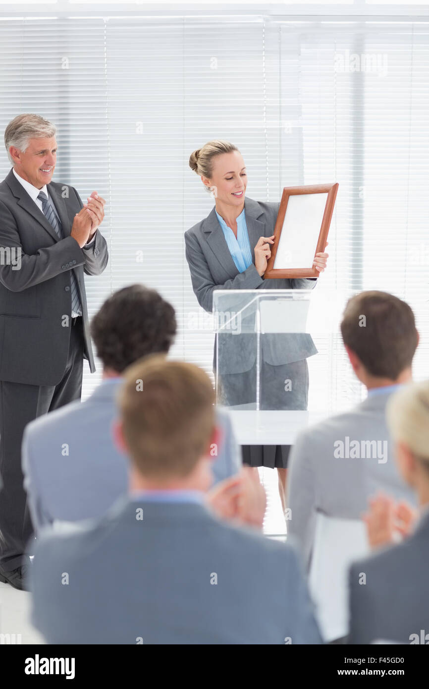 Receiving prize hi-res stock photography and images - Alamy