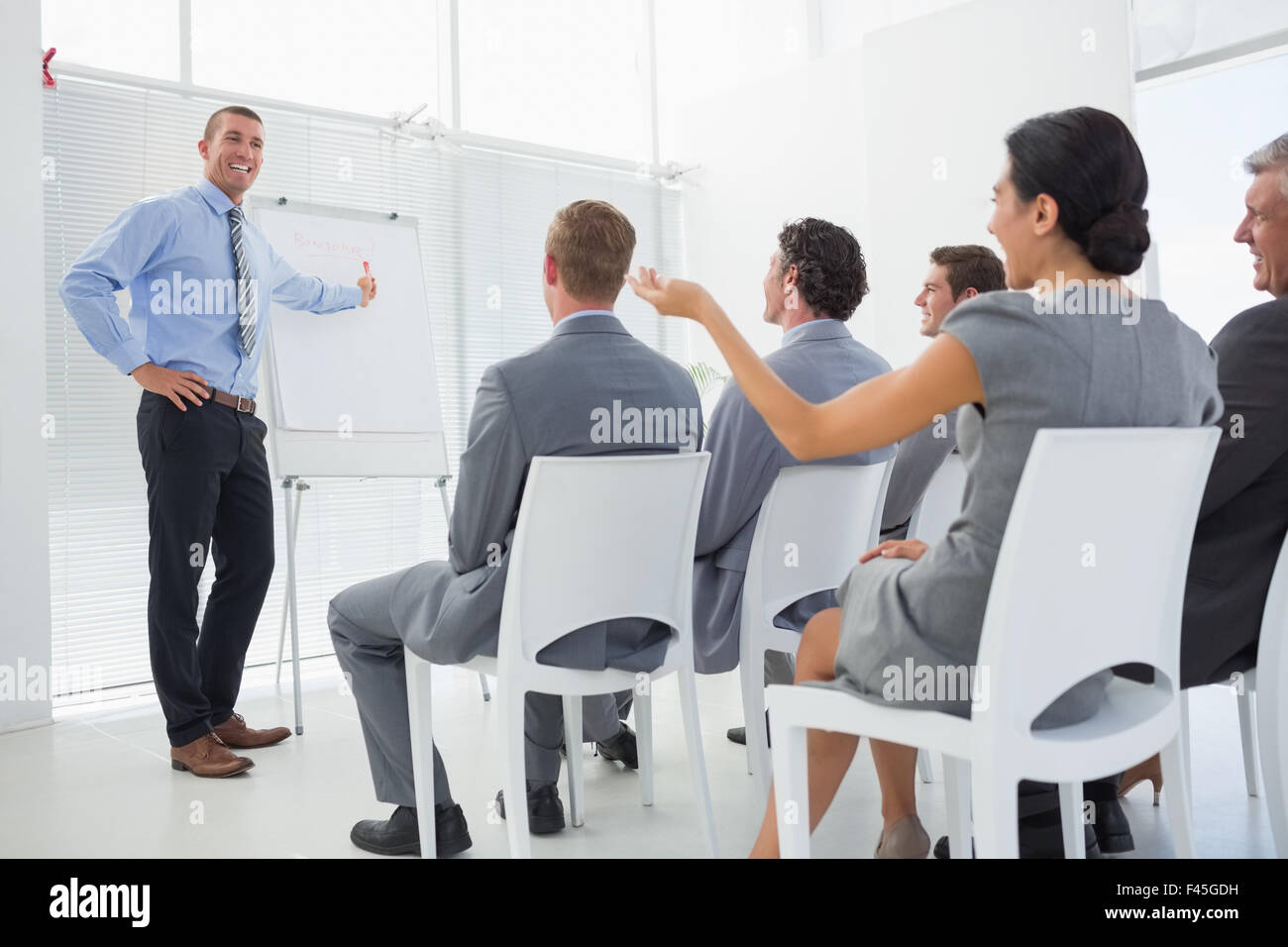 Business team during conference Stock Photo - Alamy