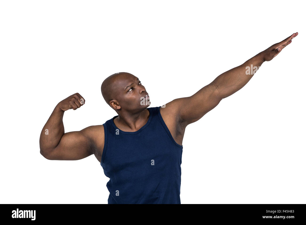 Strong man posing hi-res stock photography and images - Alamy
