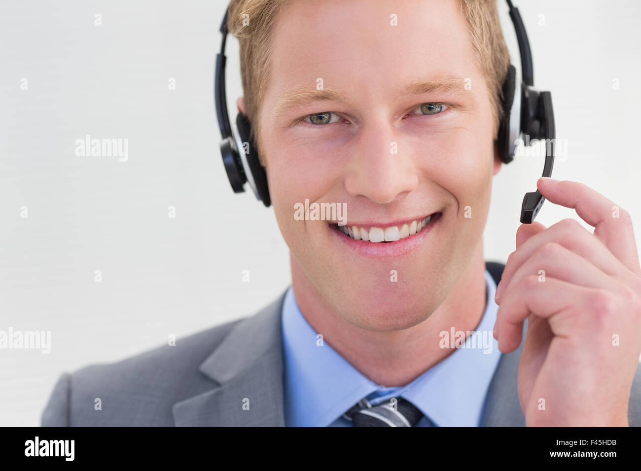 Handsome headset hi-res stock photography and images - Alamy