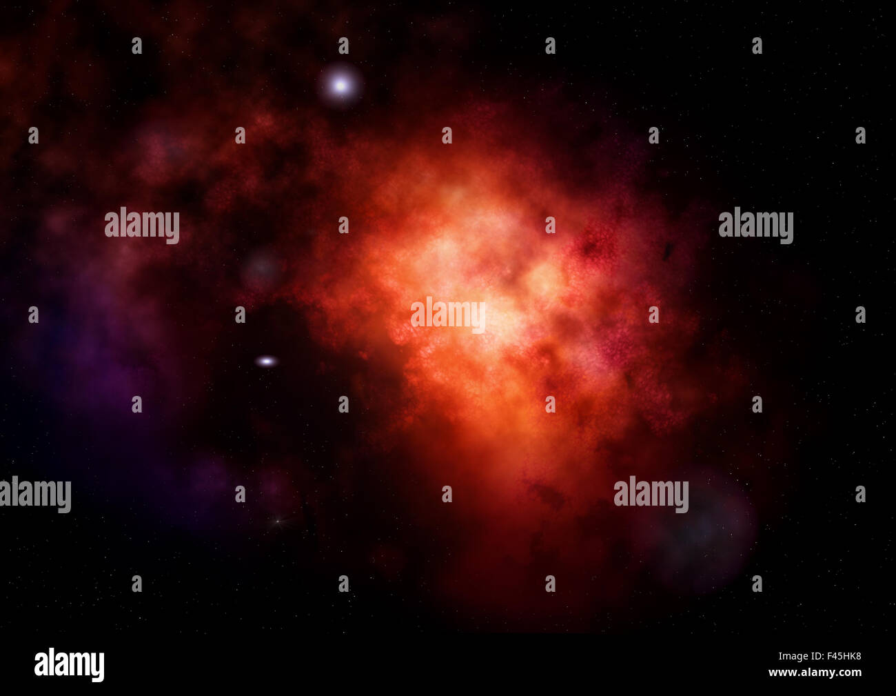 Star field in space and a nebulae Stock Photo - Alamy
