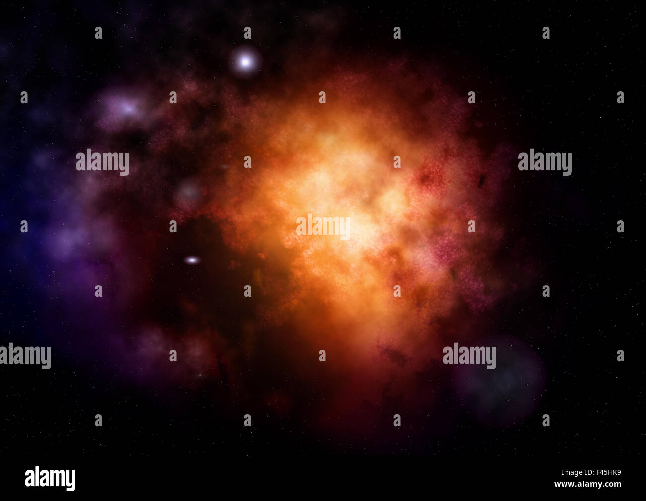 Star field in space and a nebulae Stock Photo - Alamy
