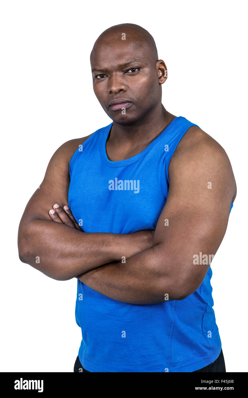 Stern man looking at camera hi-res stock photography and images - Alamy