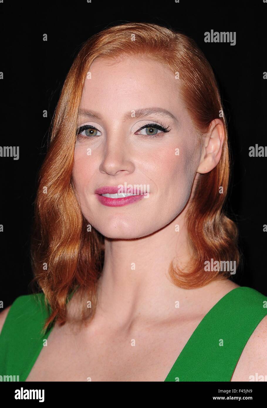 New York, NY, USA. 14th Oct, 2015. Jessica Chastain at arrivals for ...