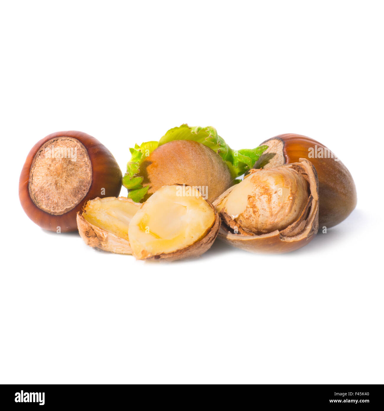 Pile of filbert nuts Stock Photo - Alamy