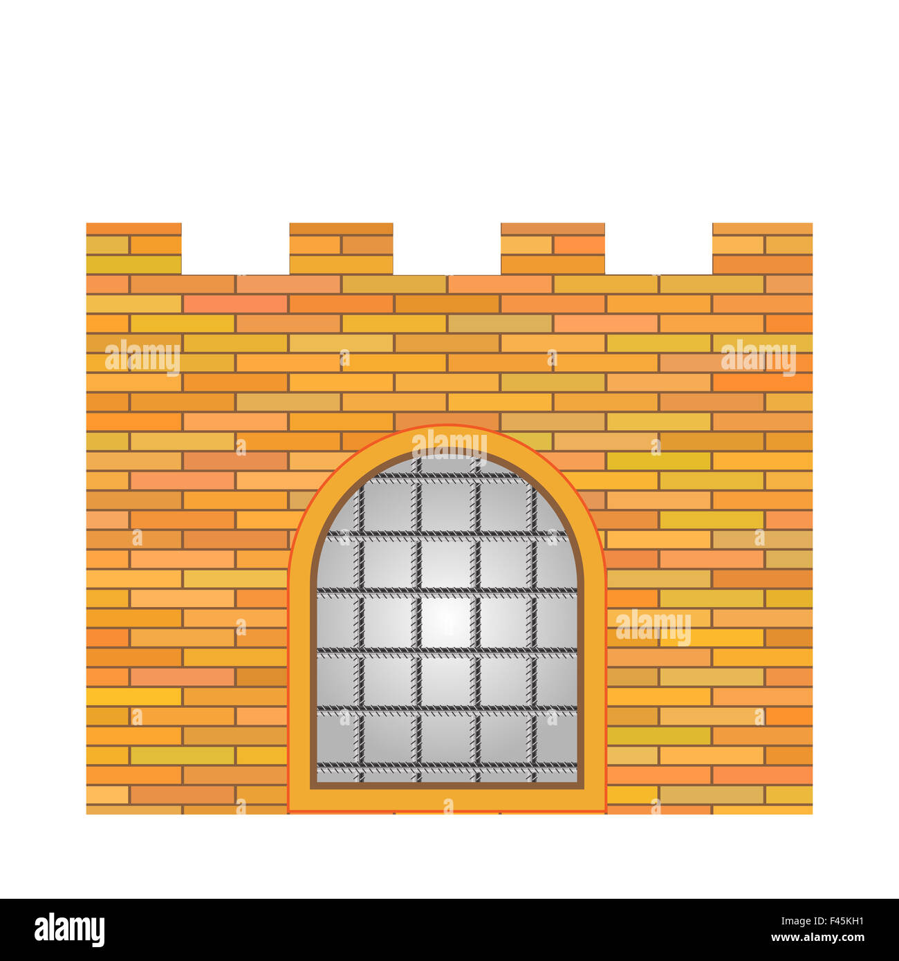 Medieval brick architecture Cut Out Stock Images & Pictures - Alamy