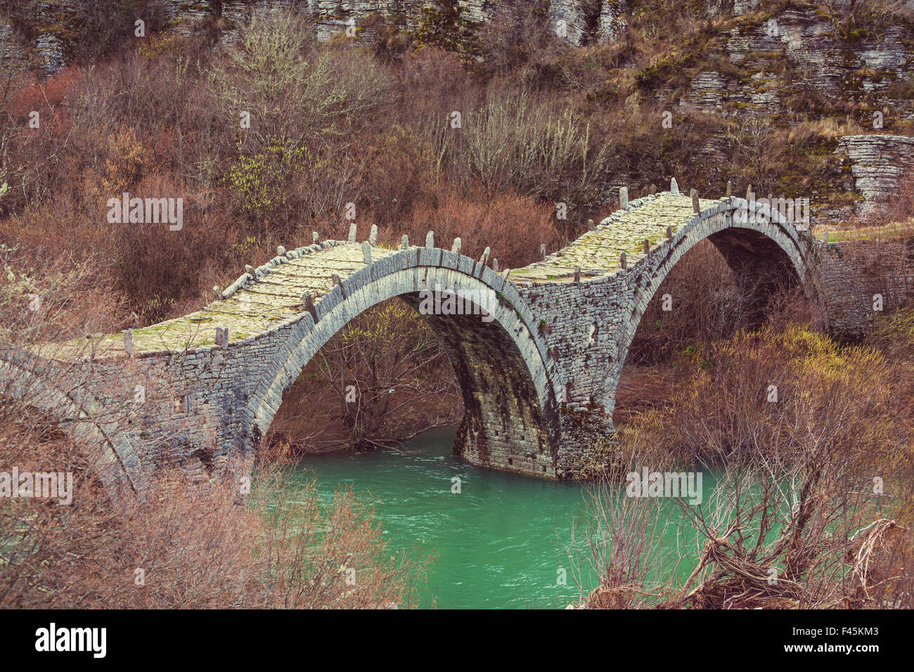 Bridge in Greece Stock Photo - Alamy