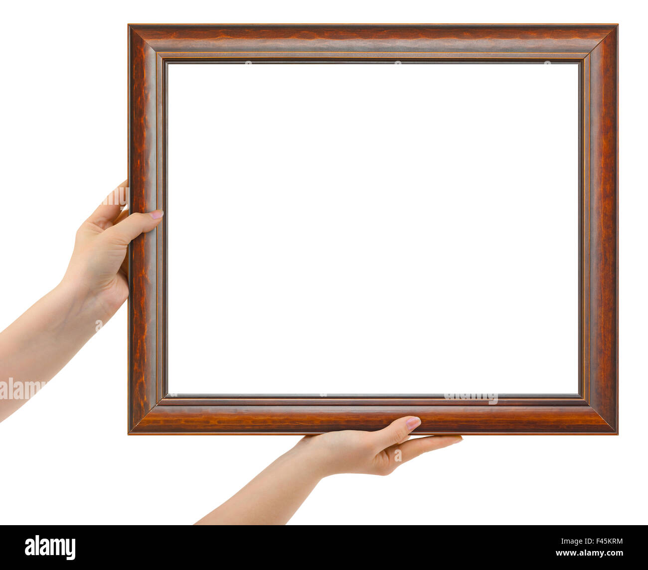 Frame in hands Stock Photo - Alamy