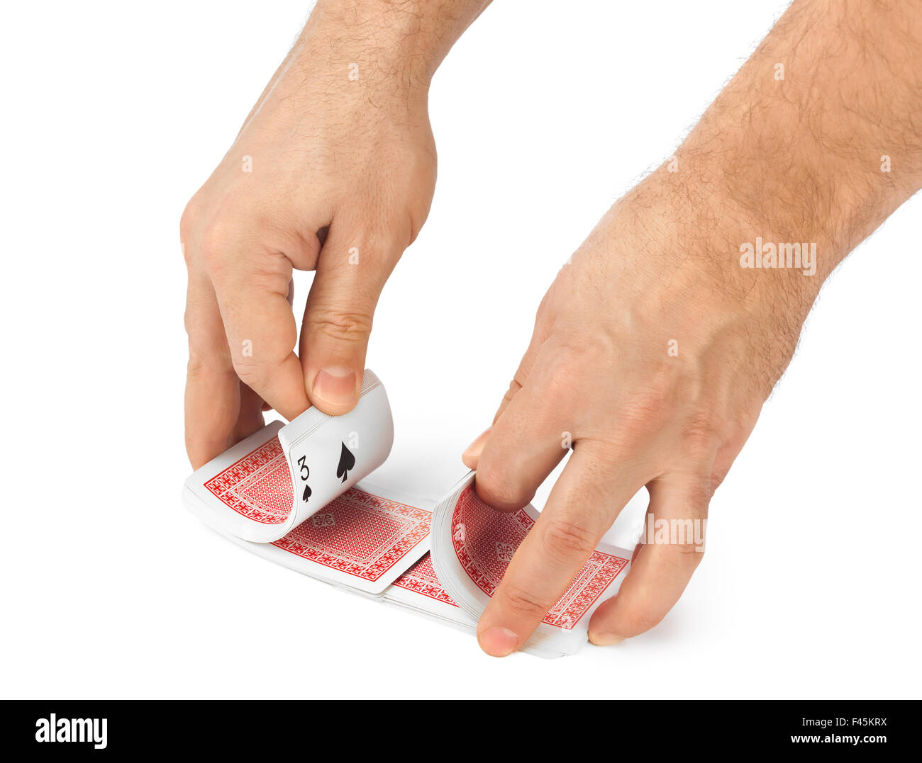 Hand and playing cards Stock Photo - Alamy