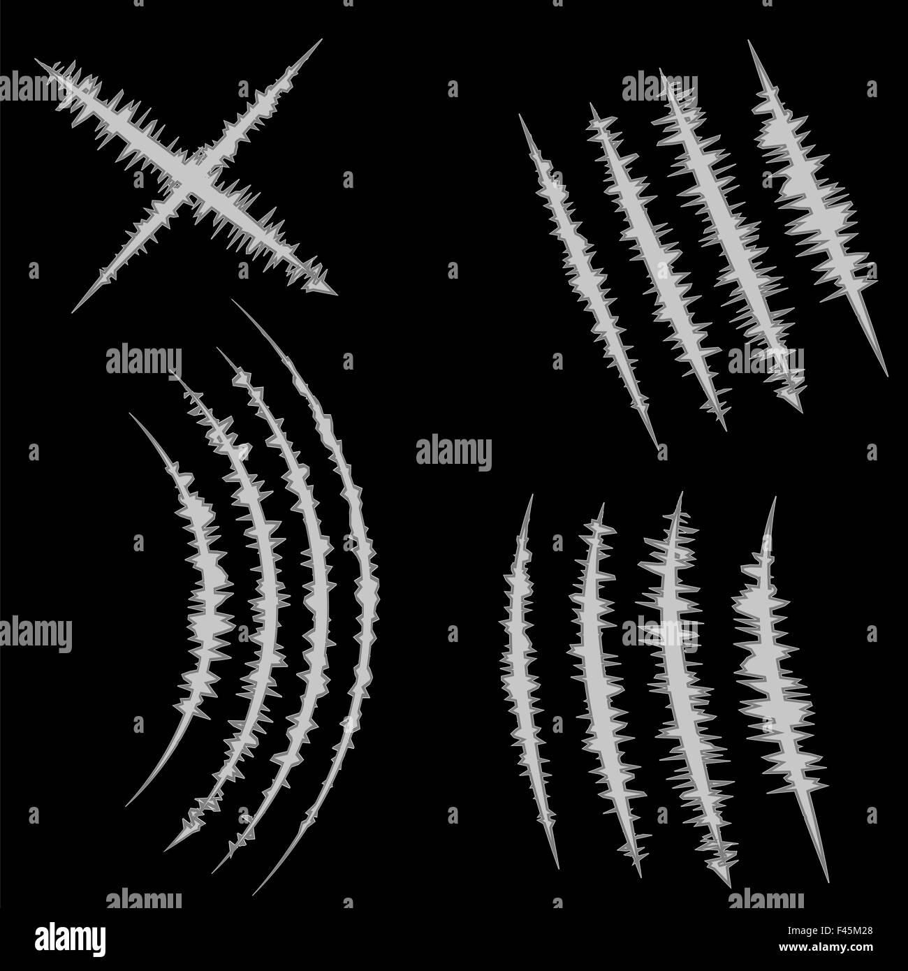 Claw scratch texture Black and White Stock Photos & Images - Alamy