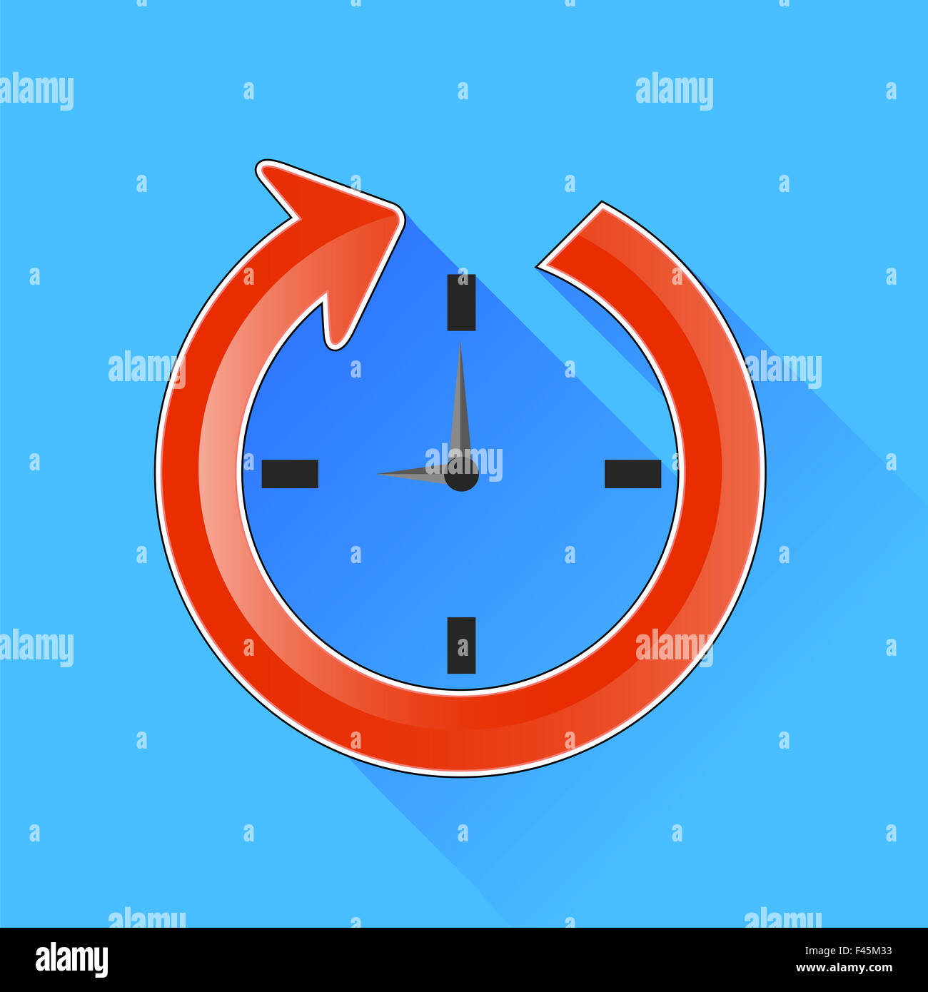 Clockwise icon hi-res stock photography and images - Alamy