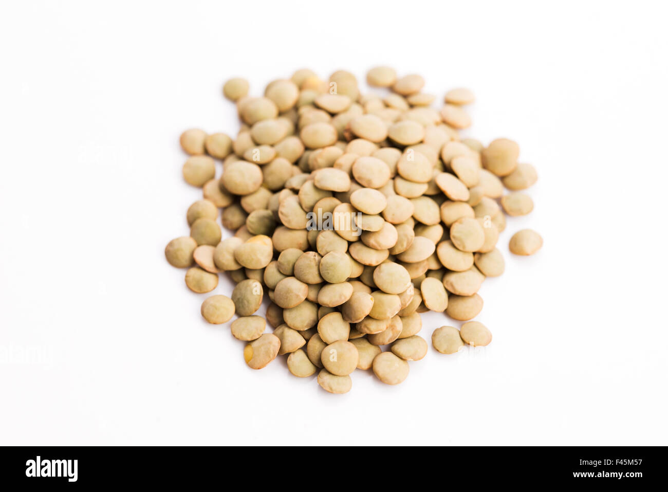 Lentils Isolated on White Background Stock Photo - Alamy
