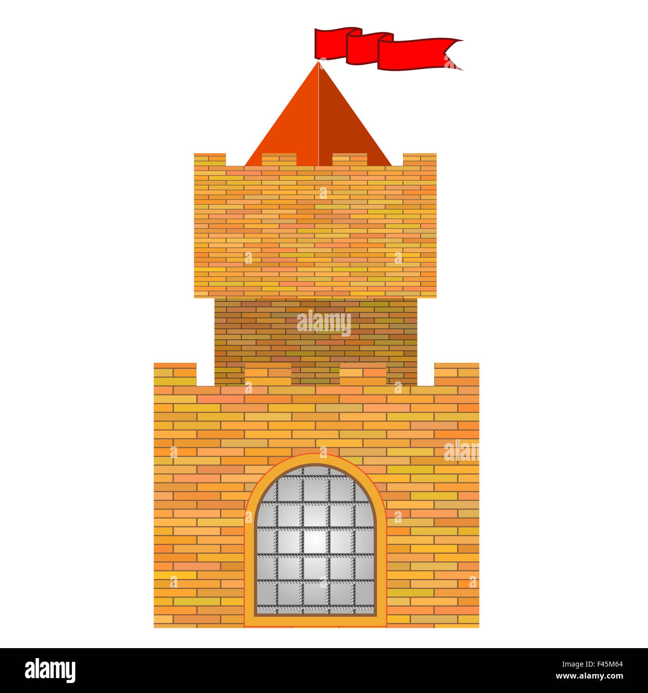 Medieval brick architecture Cut Out Stock Images & Pictures - Alamy