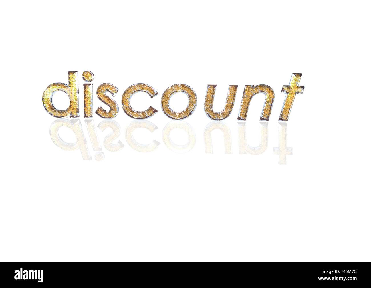 Word discount made from percentage symbols Stock Photo - Alamy