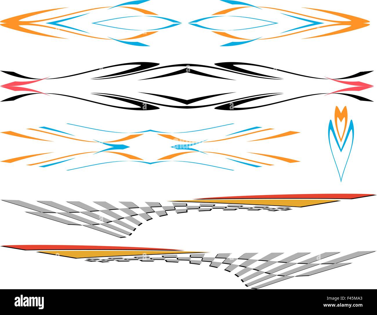 Vehicle Graphics, Stripe : Vinyl Ready Vector Art Stock Vector Image ...