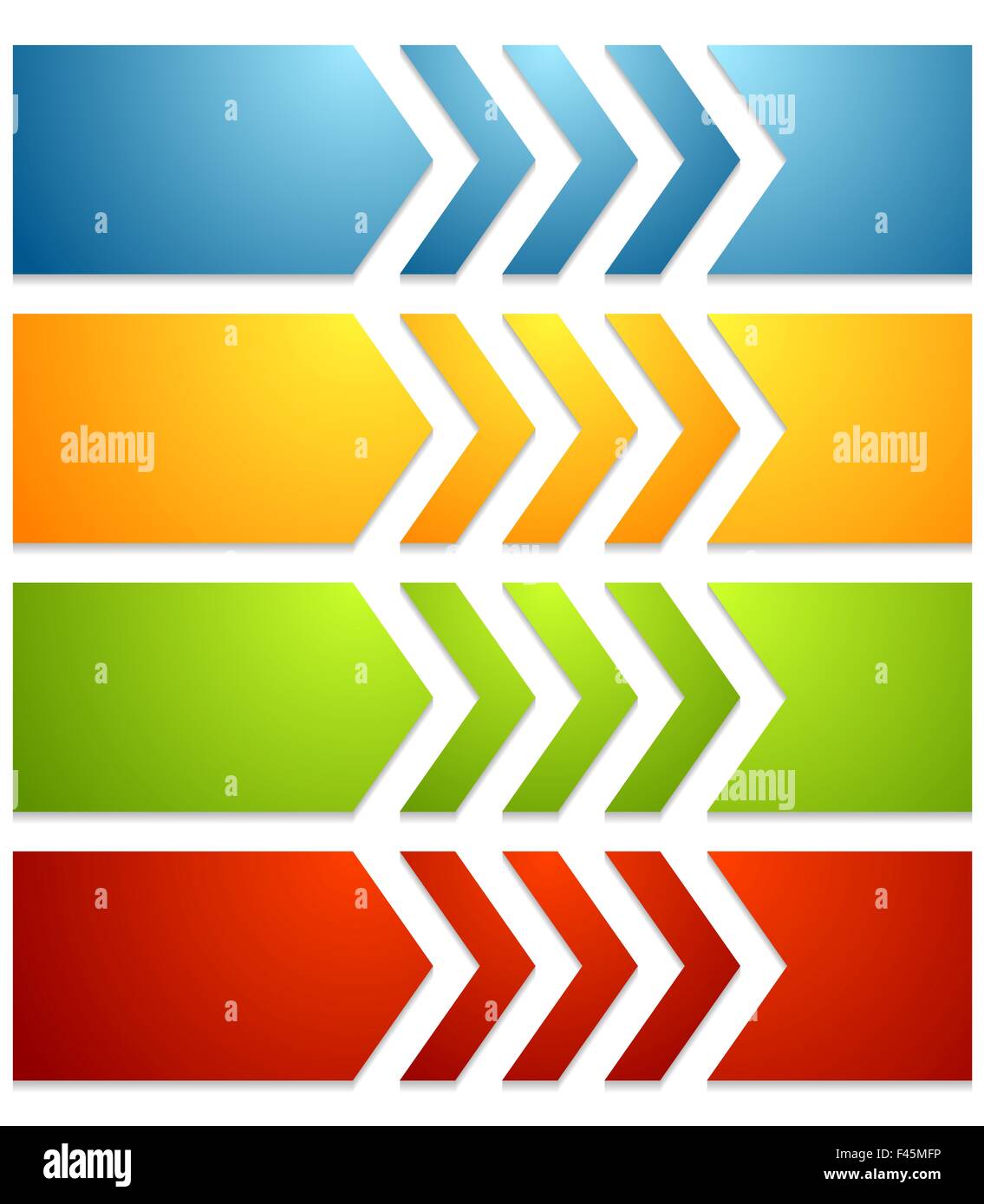 Bright tech web banners with arrows Stock Photo - Alamy