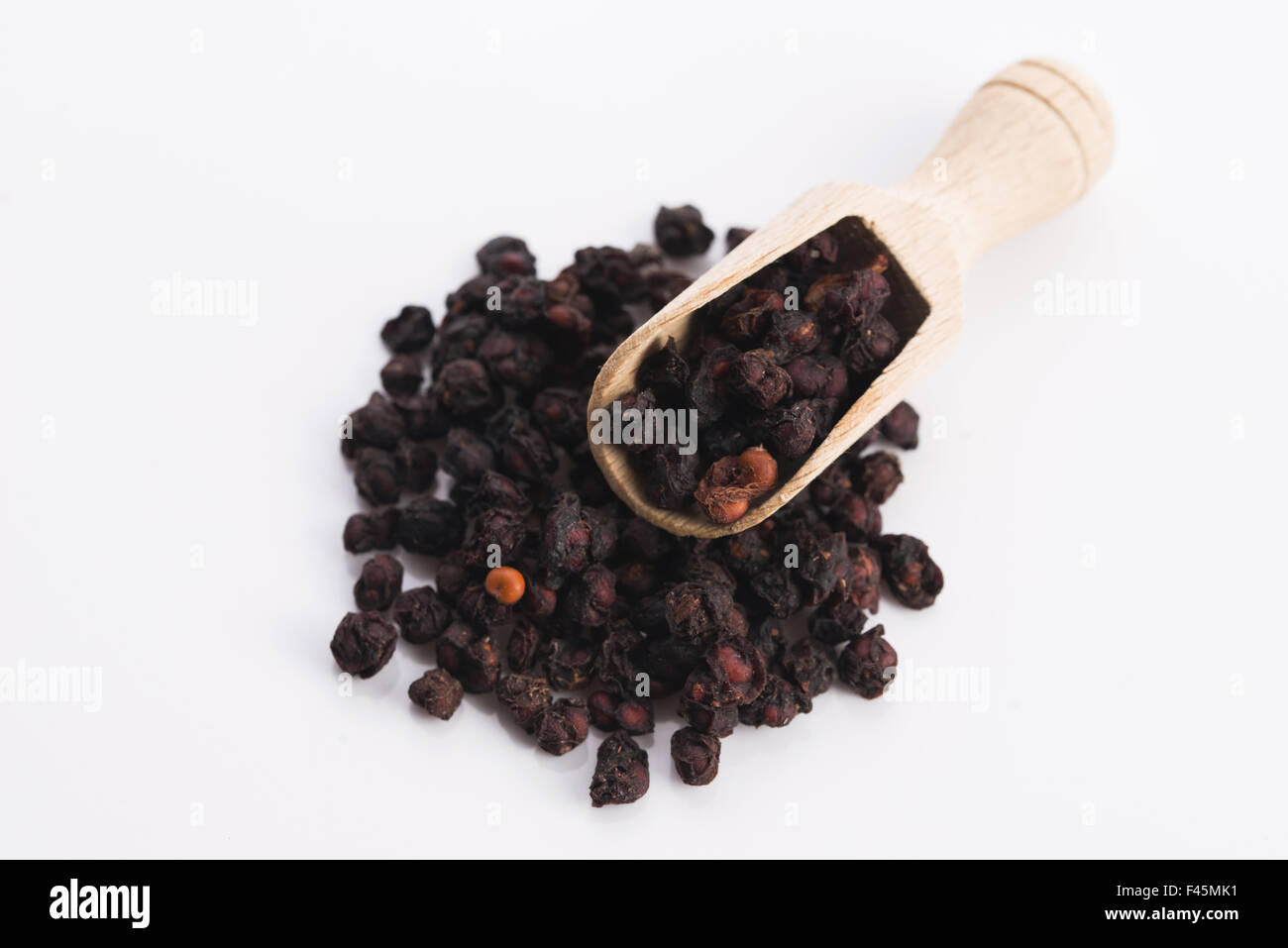 Dried schisandra chinensis fruits isolated on white background Stock ...