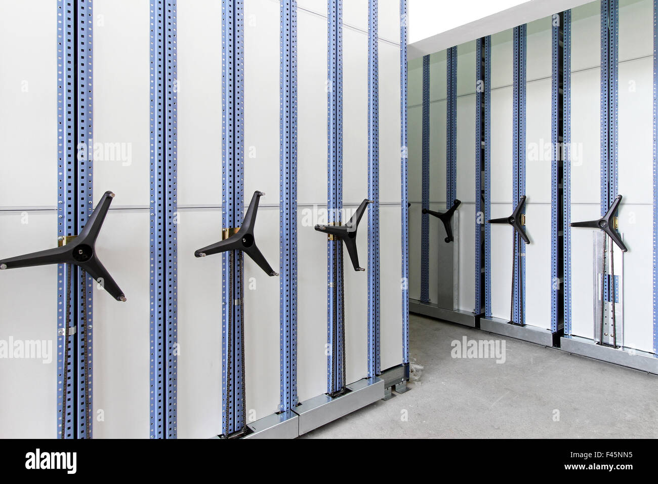 High Density Shelves Stock Photo - Alamy