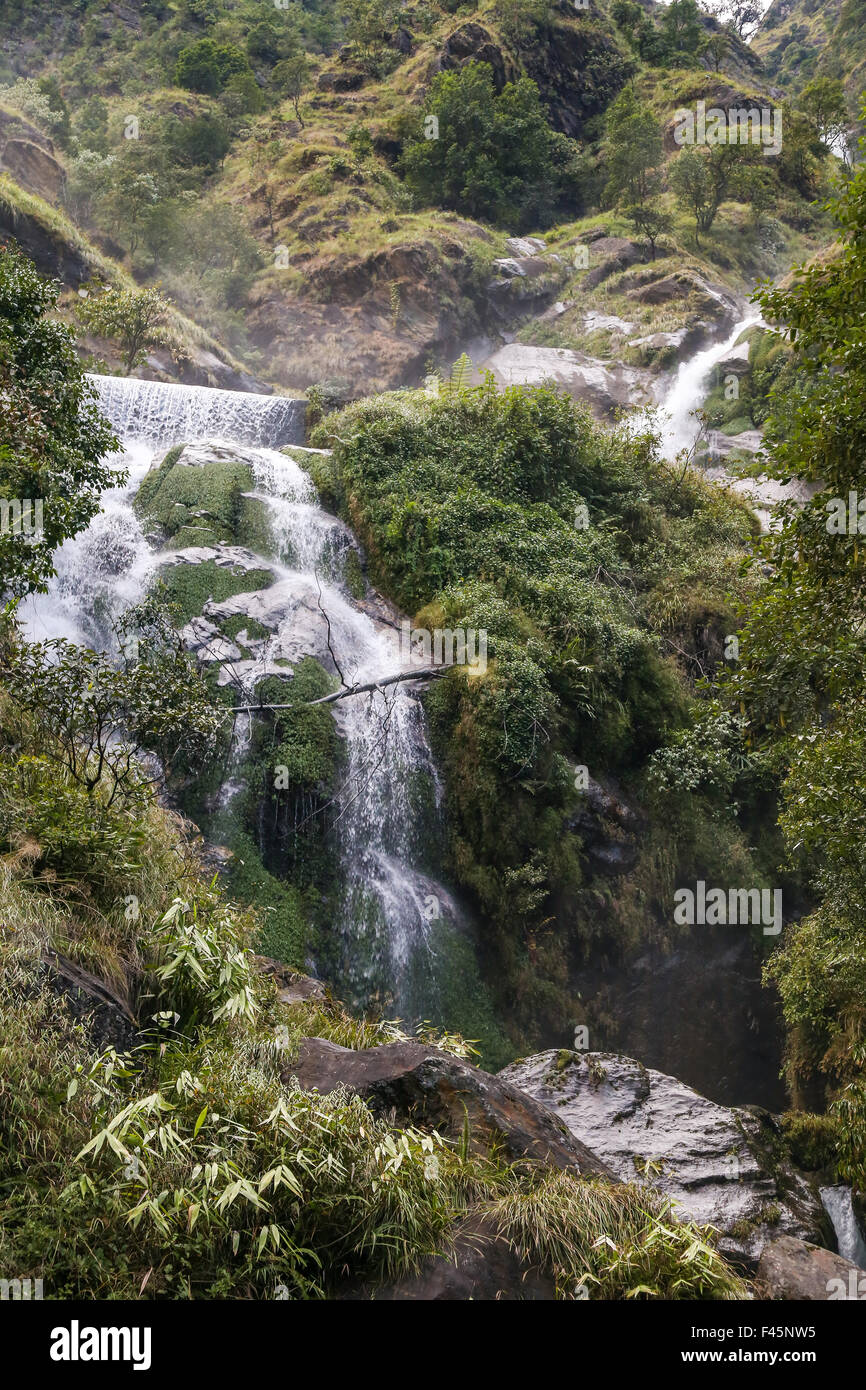 Waterfall in Himalayas Stock Photo - Alamy