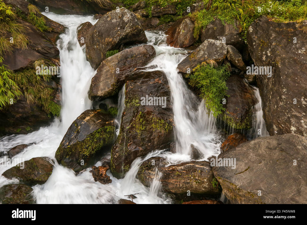 Waterfall in Himalayas Stock Photo - Alamy