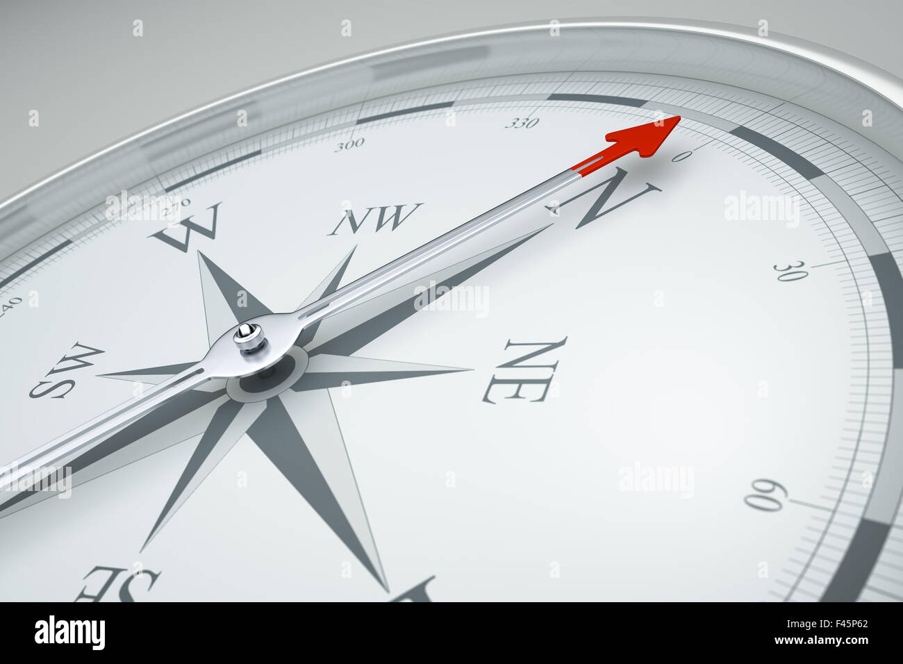 Red compass needle hi-res stock photography and images - Alamy