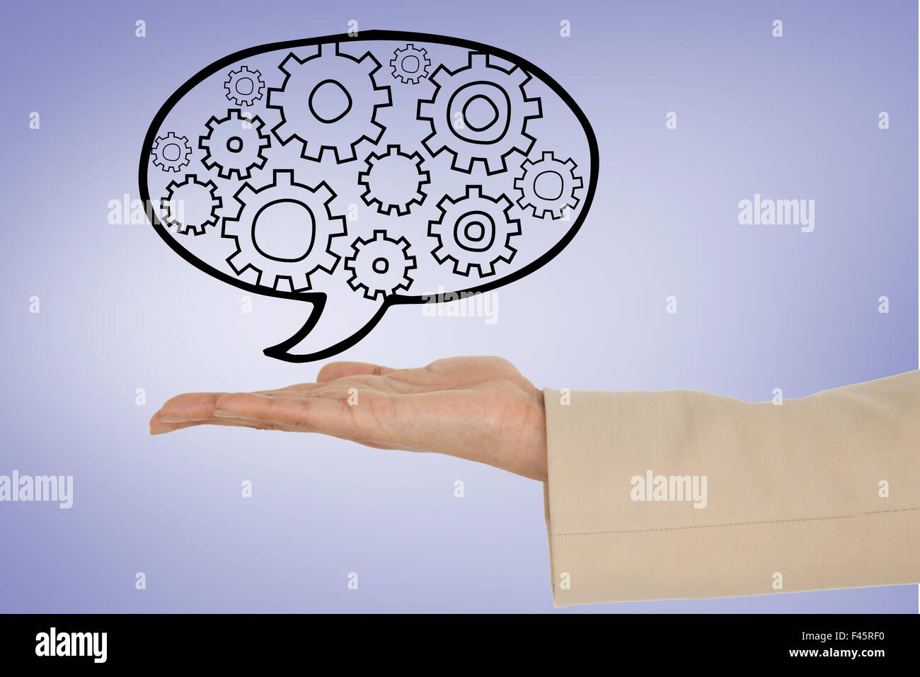 Female hand drawing bubble hi-res stock photography and images - Alamy