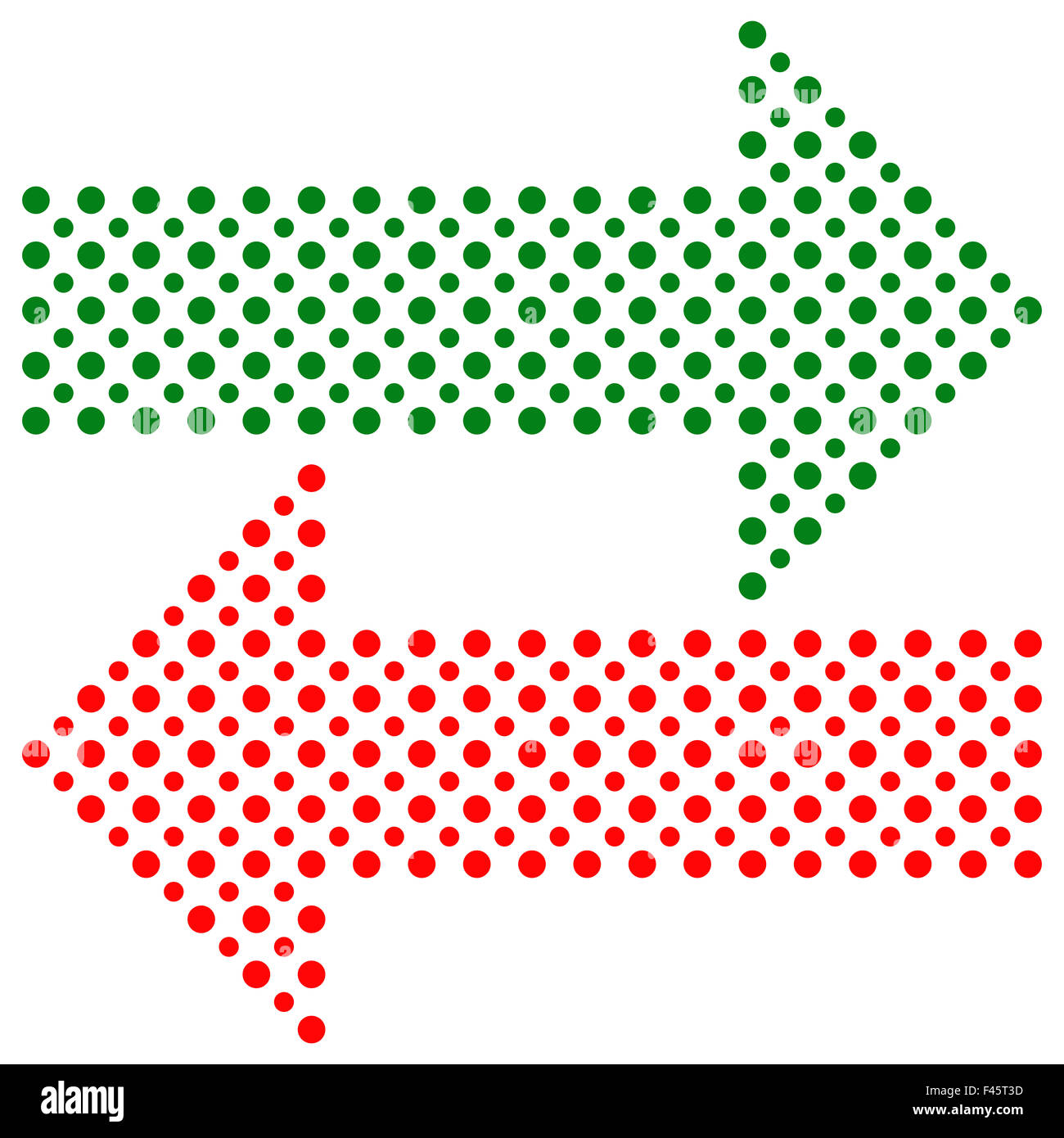 Fine Dotted Arrows Stock Photo - Alamy