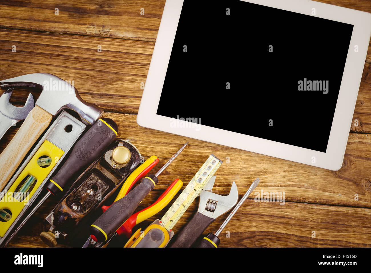 Composite image of tablet pc Stock Photo - Alamy