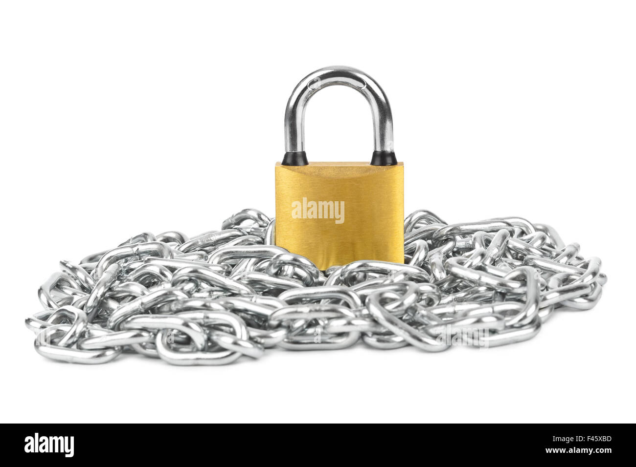 Chain and lock Stock Photo - Alamy