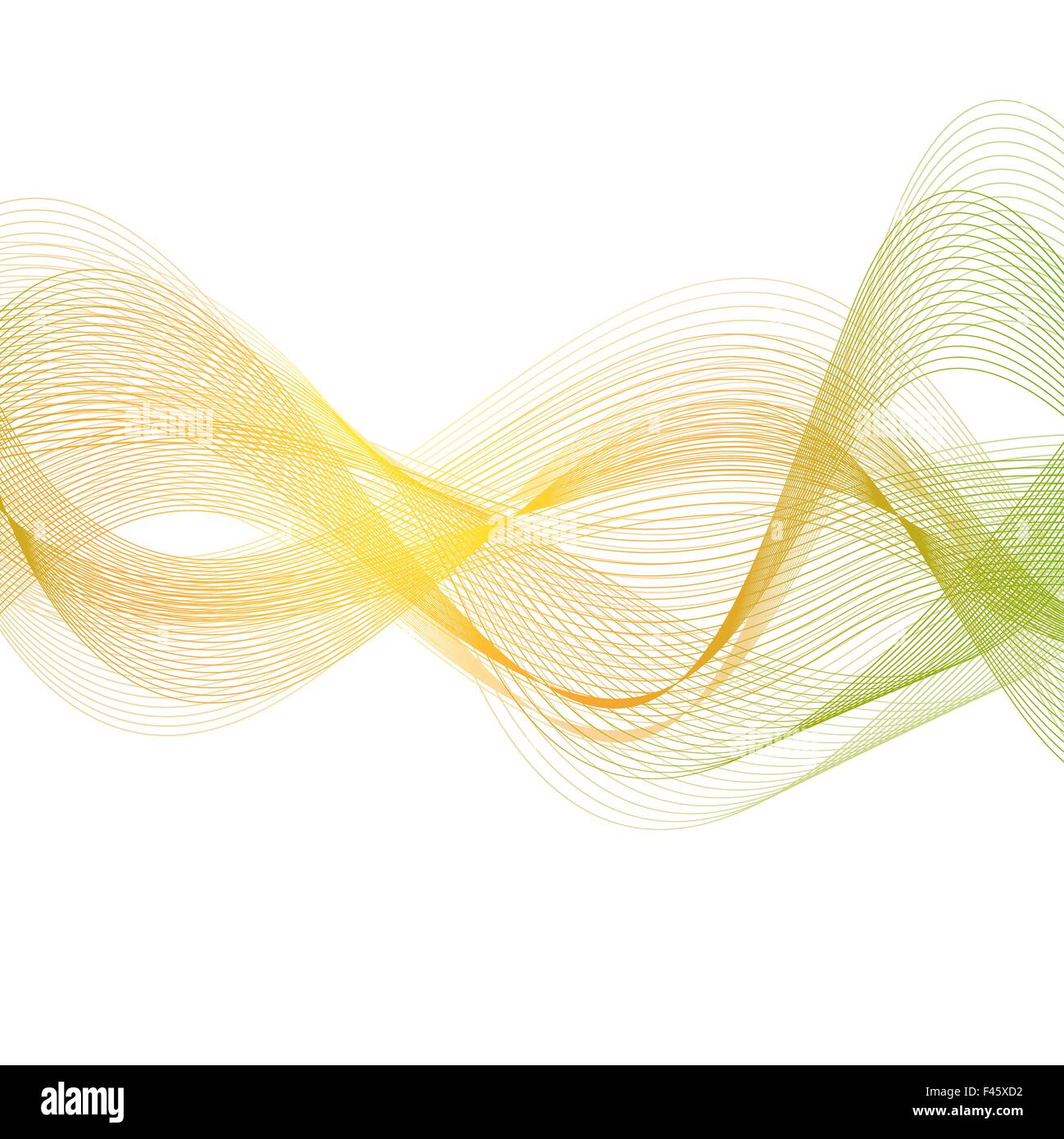 Orange green smooth lines. Wavy background Stock Photo - Alamy