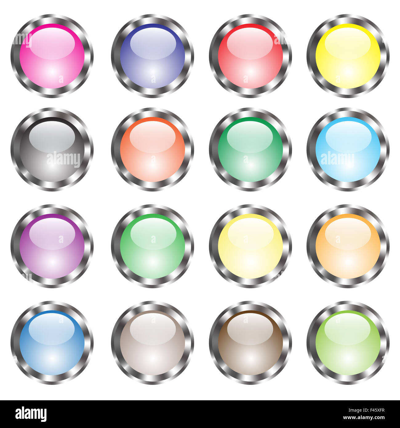 Set of Buttons Stock Photo - Alamy