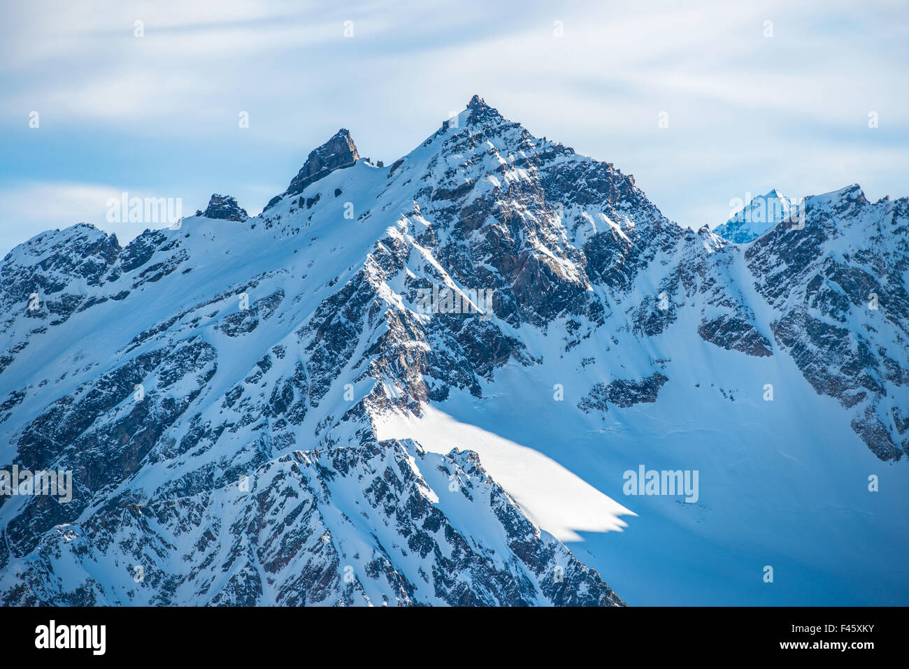 Scenic view snowy mountains ski slope hi-res stock photography and ...