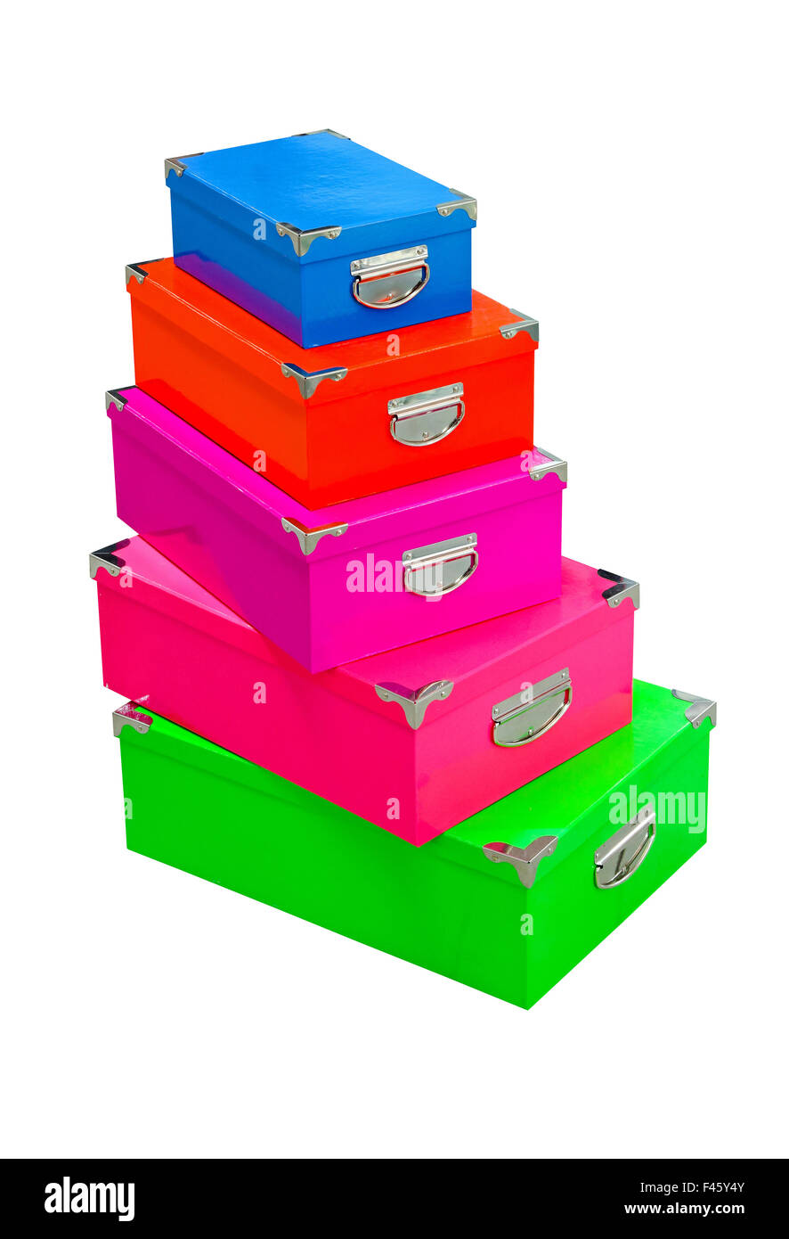 Colour boxes hi-res stock photography and images - Alamy